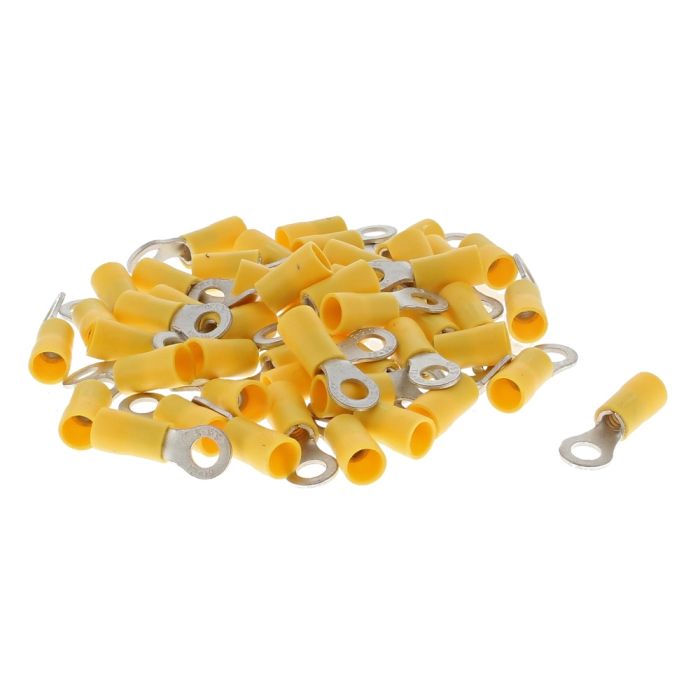 Yellow Pre-Insulated Ring Terminals - 5.30mm (Pack of 50) - 0-001-23 ...