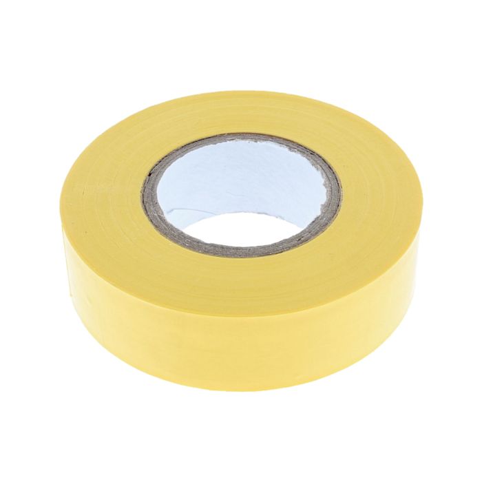 PVC Insulation Tape, Yellow, 19mm x 20m Rolls | L&S Engineers