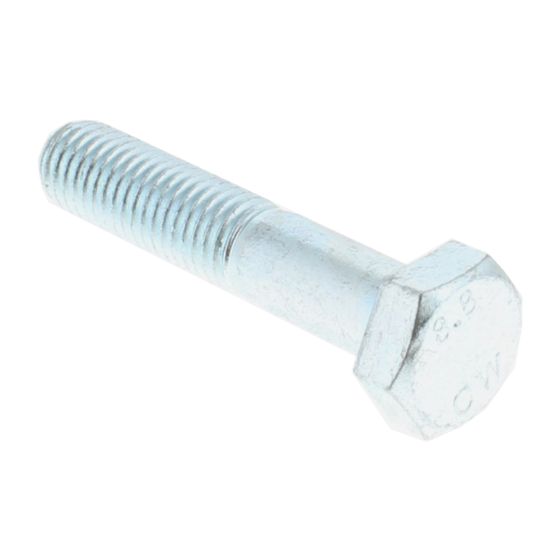 M12 x 60 Zinc Plated 8.8 Steel Bolt 25 Pack | L&S