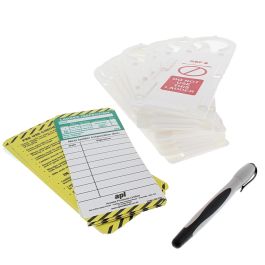 Ladder Safety Tags Kit with Claw Holders and Safety Inserts | L&S