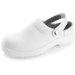 Microfibre Upper Slipper Dual Density PU Sole Anti Bacterial White Size ...