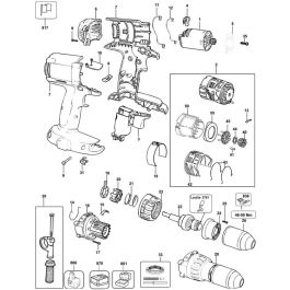Main Assembly for DeWalt DC925K Type 10 Cordless Drill | L&S Engineers