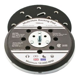 Dual Action Sander Pad 150mm VELCRO Brand Multi 5/16 UNF +M8 by ...