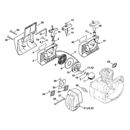 Rewind Starter Muffler Parts for Stihl FS220 FS280 FS290 | L&S