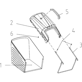 Bagger Assembly for Husqvarna LC 140 Mowers | L&S