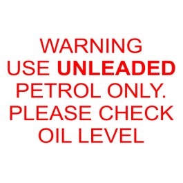 Fuel Sticker 'Use Unleaded Petrol' Adhesive Label - 50 Pieces | L&S