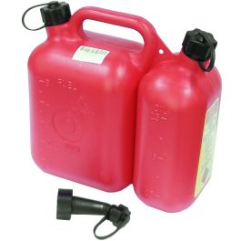 Dual Fuel and Oil Container 5L/2.5L Red for Machinery Maintenance | L&S