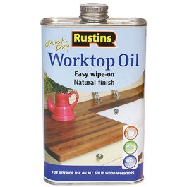 Worktop Oil 1 Litre by Rustins - WOIL1000 | L&S Engineers