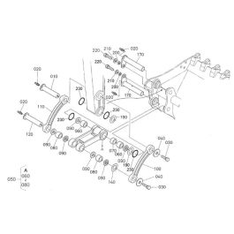 Dipper Arm/ Bucket Link Assembly for Kubota U50-3 Mini Excavator | L&S ...