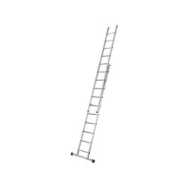 Double Extension Ladder with Stabiliser Bar 2-Part D-Rungs | L&S Engineers