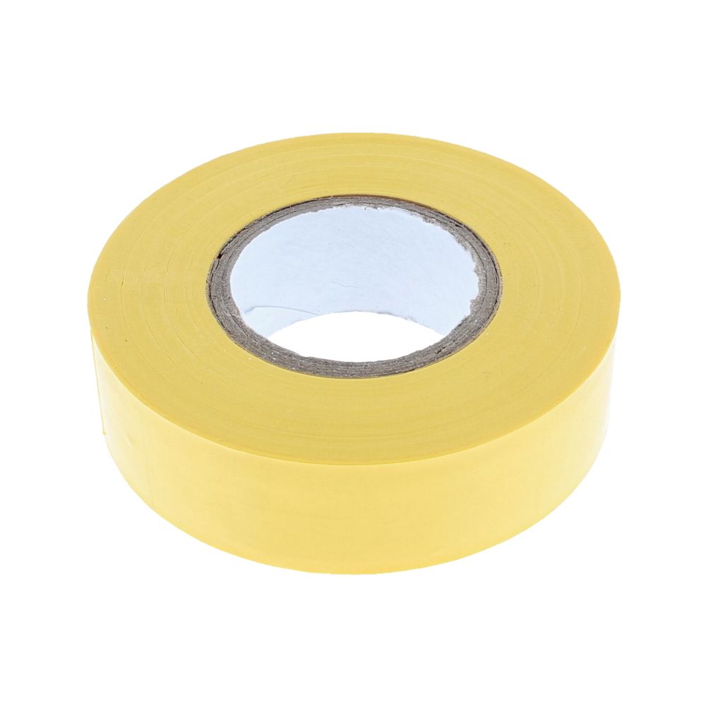 PVC Insulation Tape, Yellow, 19mm x 20m Rolls | L&S Engineers