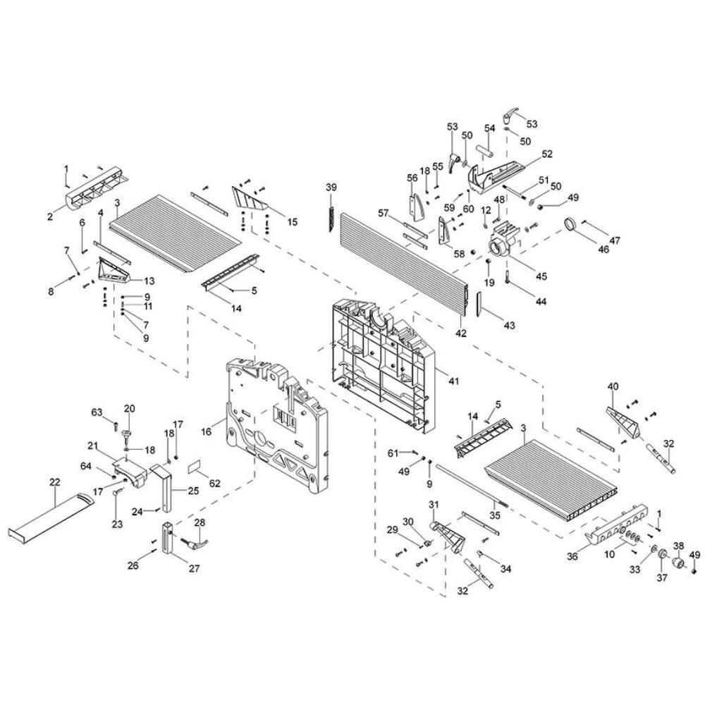 Main Assembly for DeWalt D27300 Type 1 Planer Thicknesser | L&S Engineers