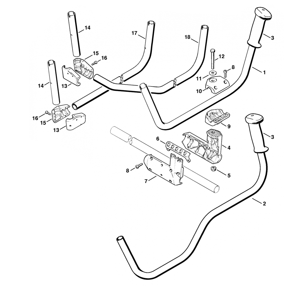 Handlebar Assembly for Stihl FS220 FS280 FS290 | L&S