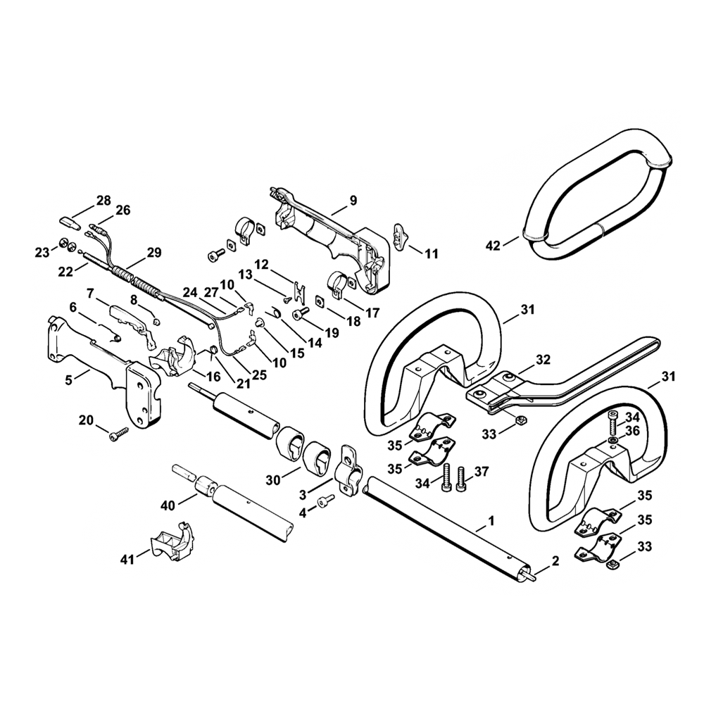 Loop Handle Assembly for Stihl FS81 FS86 Brushcutters | L&S