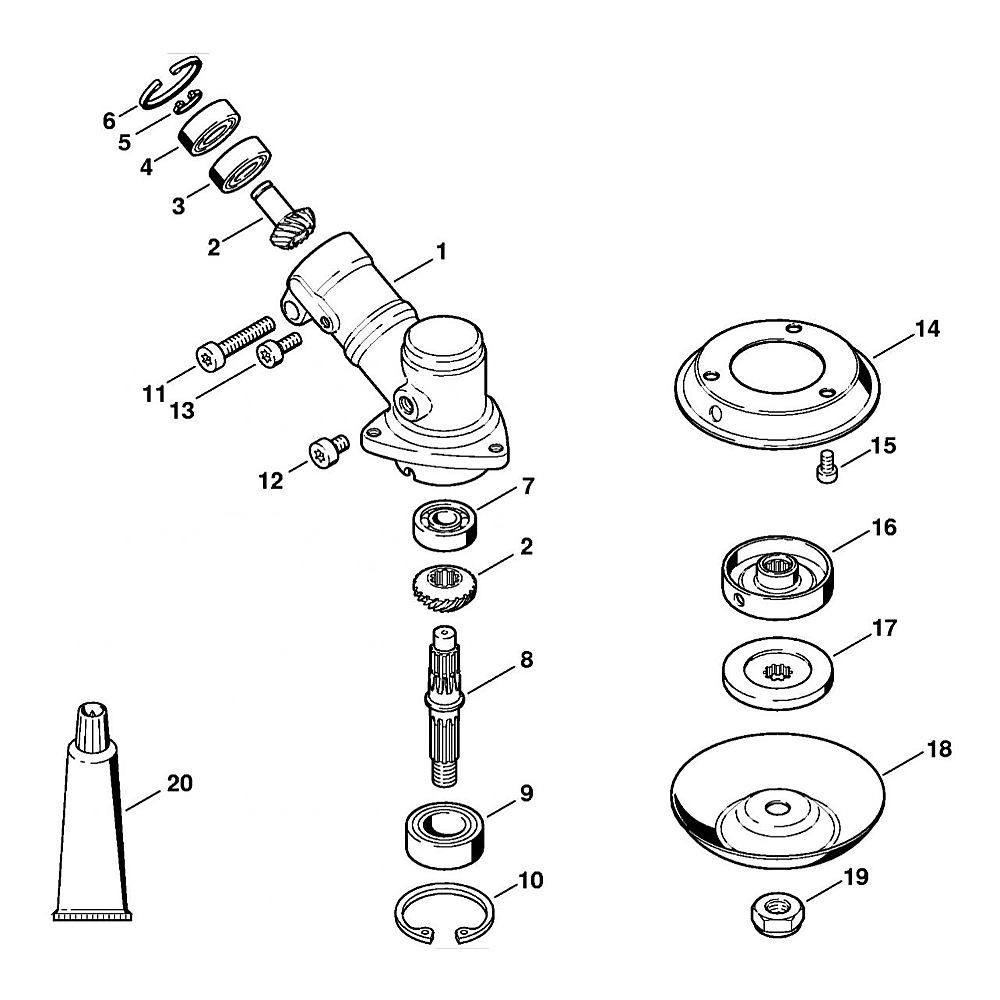 Stihl FR145 Brushcutter Gear Head Assembly | L&S