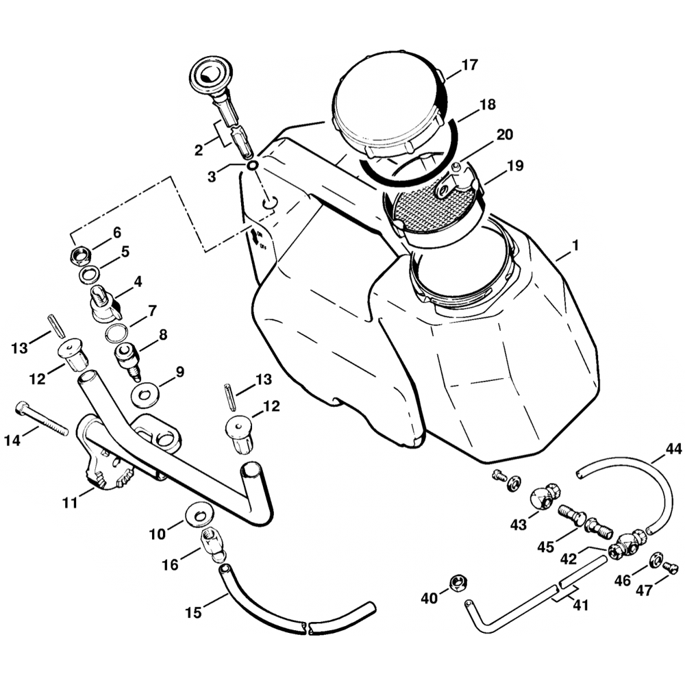 Stihl TS460 Disc Cutter Water Tank Assembly | L&S